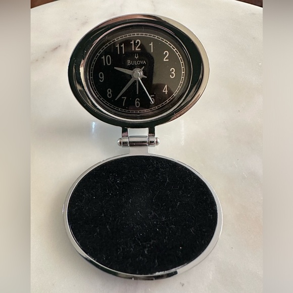 Bulova | Other | Bulova Quartz Alarm Travel Mantle Clock B6842 | Poshmark